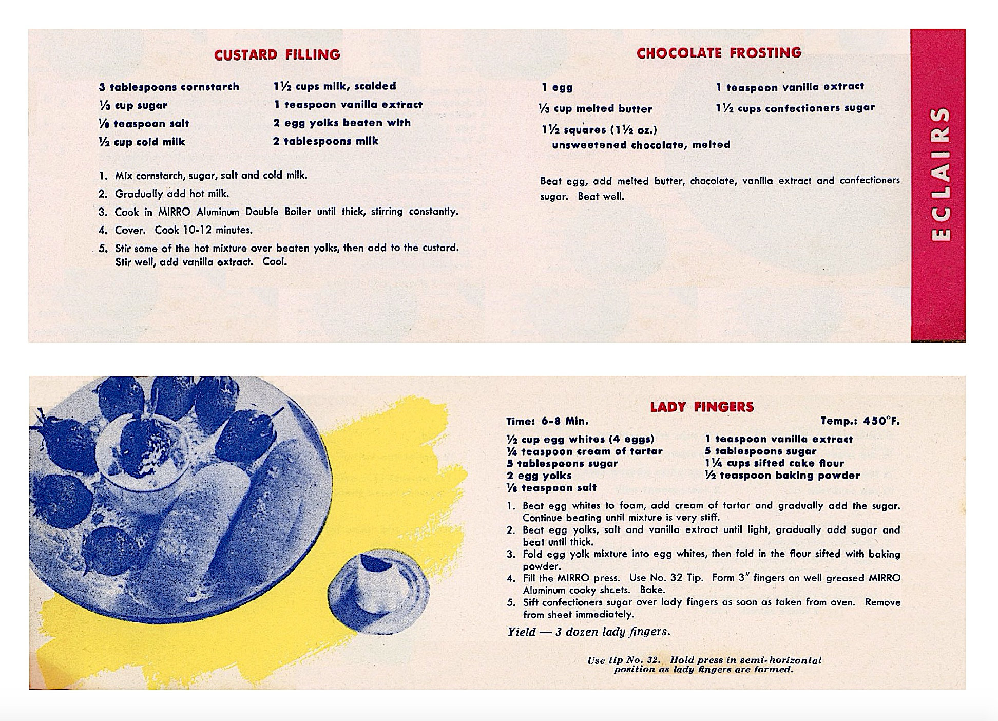 1950s Mirro Fancy Cookies and Pastries 28 Recipe Booklet Instant PDF ...