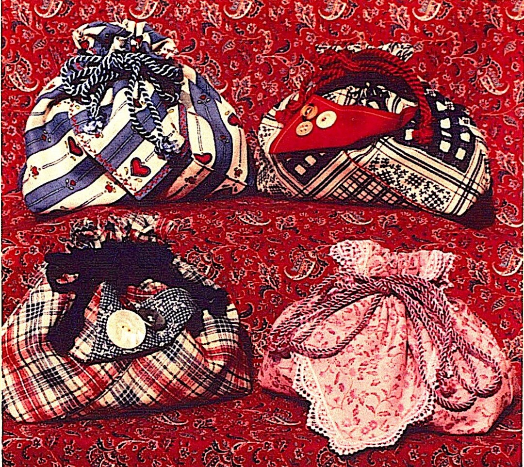 Envelope Tote Drawstring Purse Pattern Instant Download Digital Booklet ...