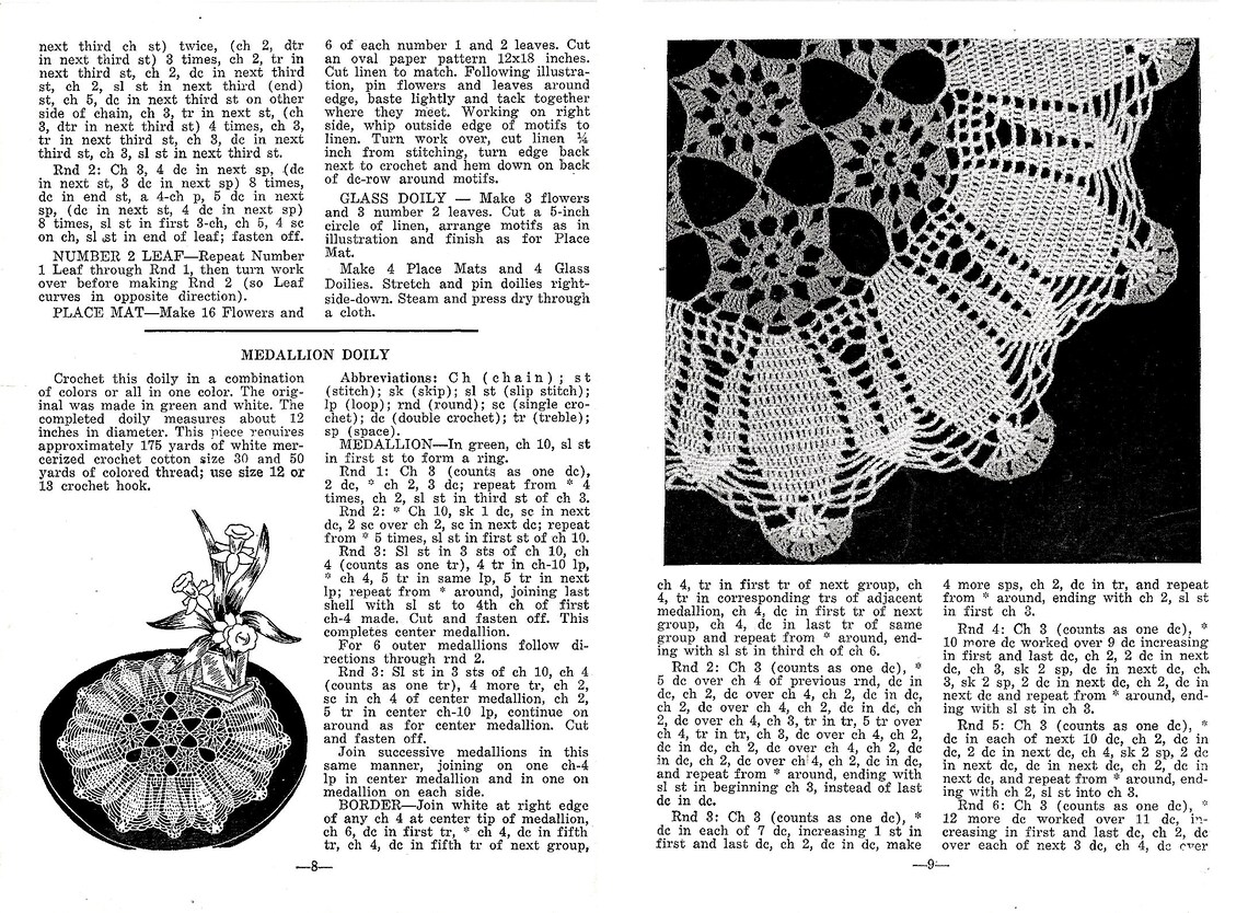 1948 Workbasket Yarncraft Patterns Digital Booklet Needlecraft Crochet ...