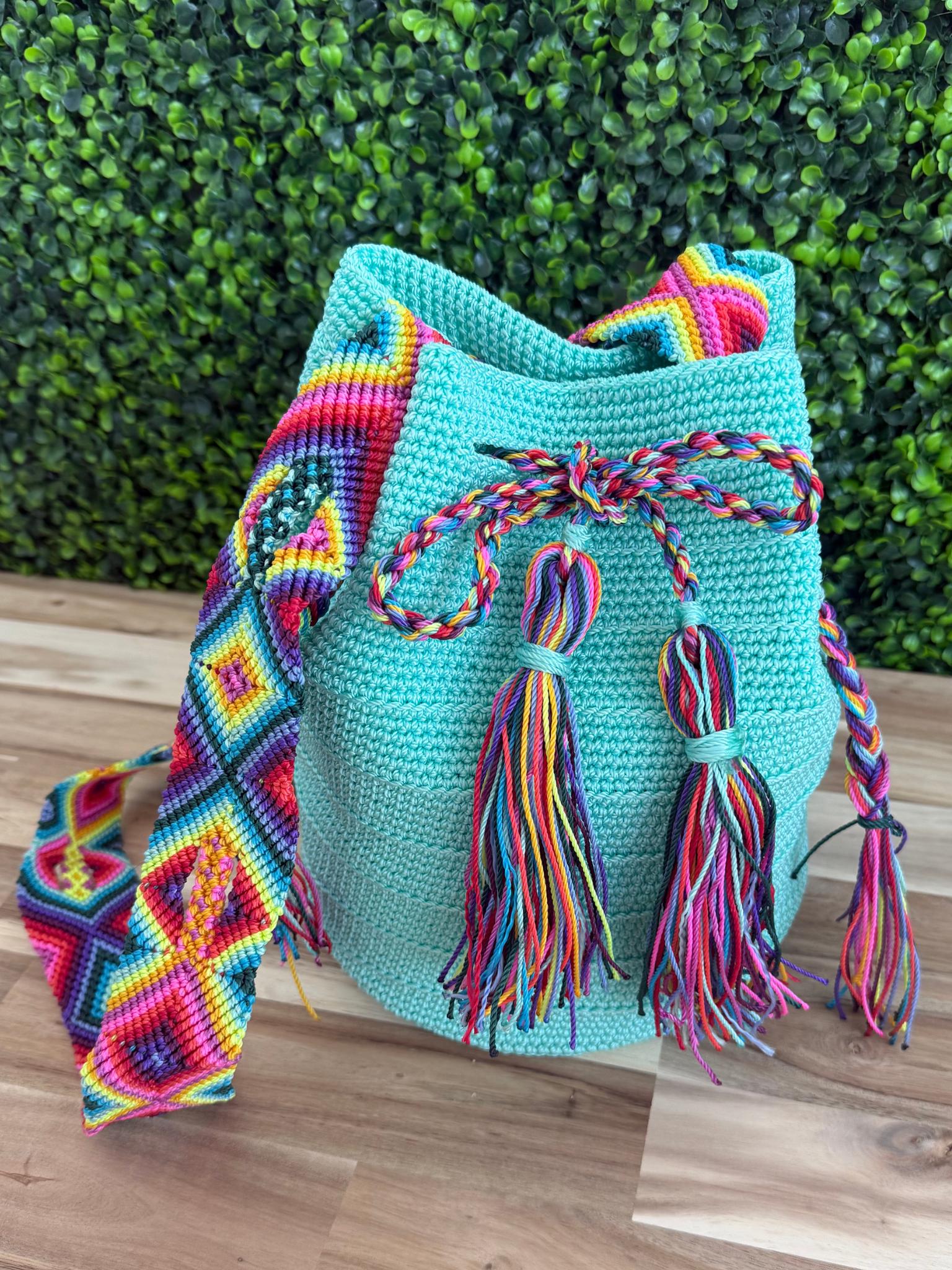 Mexican Handmade Crossbody Tote Bag / Mexican Artisanal Purse / Boho ...