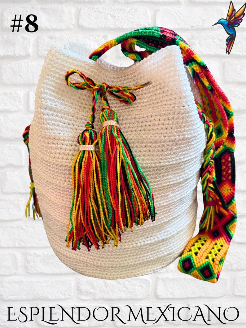 Mexican Handmade Crossbody Tote Bag / Mexican Artisanal Purse / Boho Hippie Tote / Women Purse ...