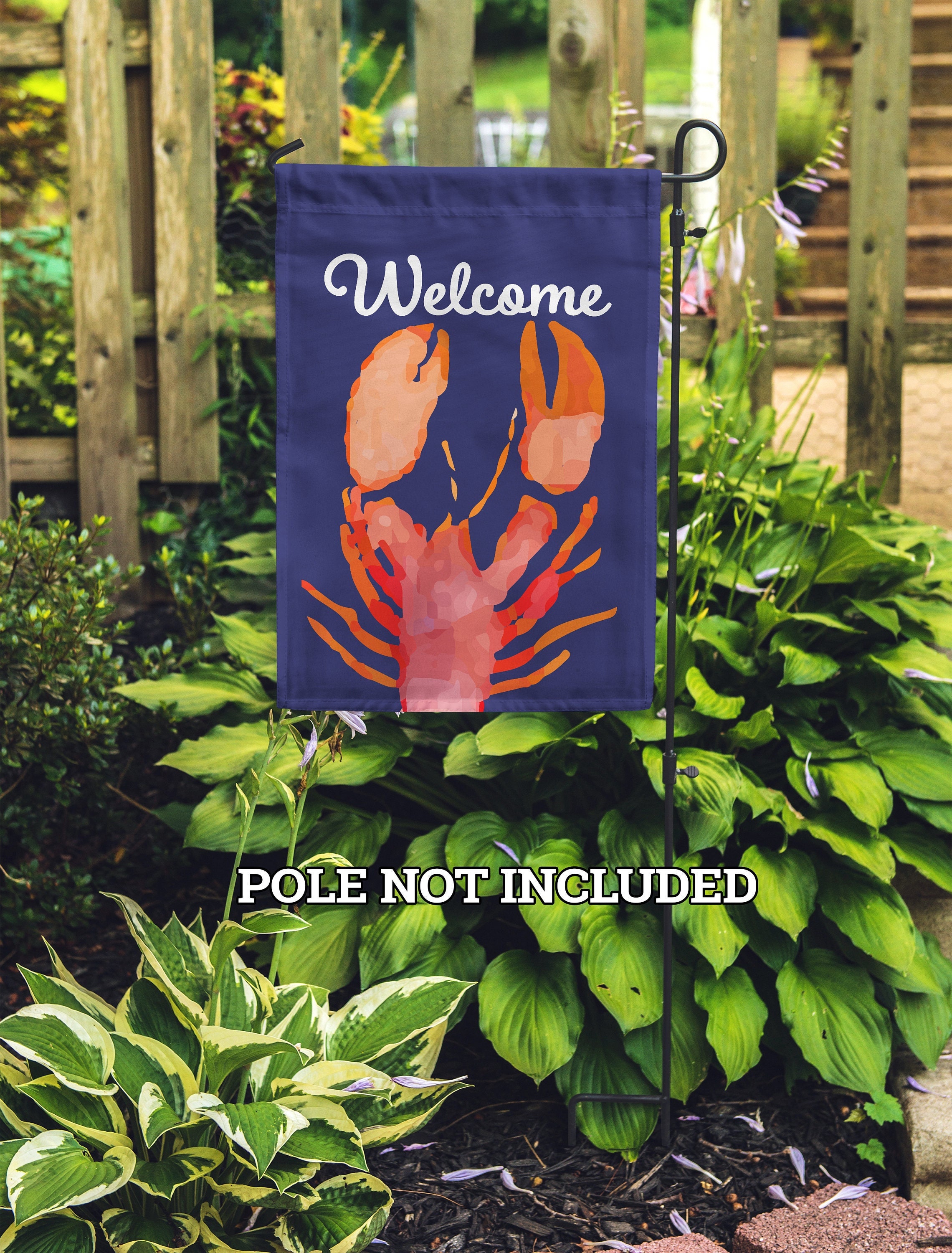 Lobster Garden Flag Lobster Yard Flag Nautical Welcome - Etsy UK