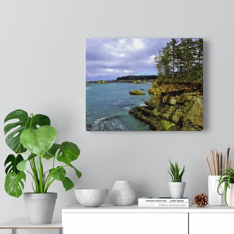 Oregon Coast Wall Art Oregon Canvas Wall Art Pacific | Etsy