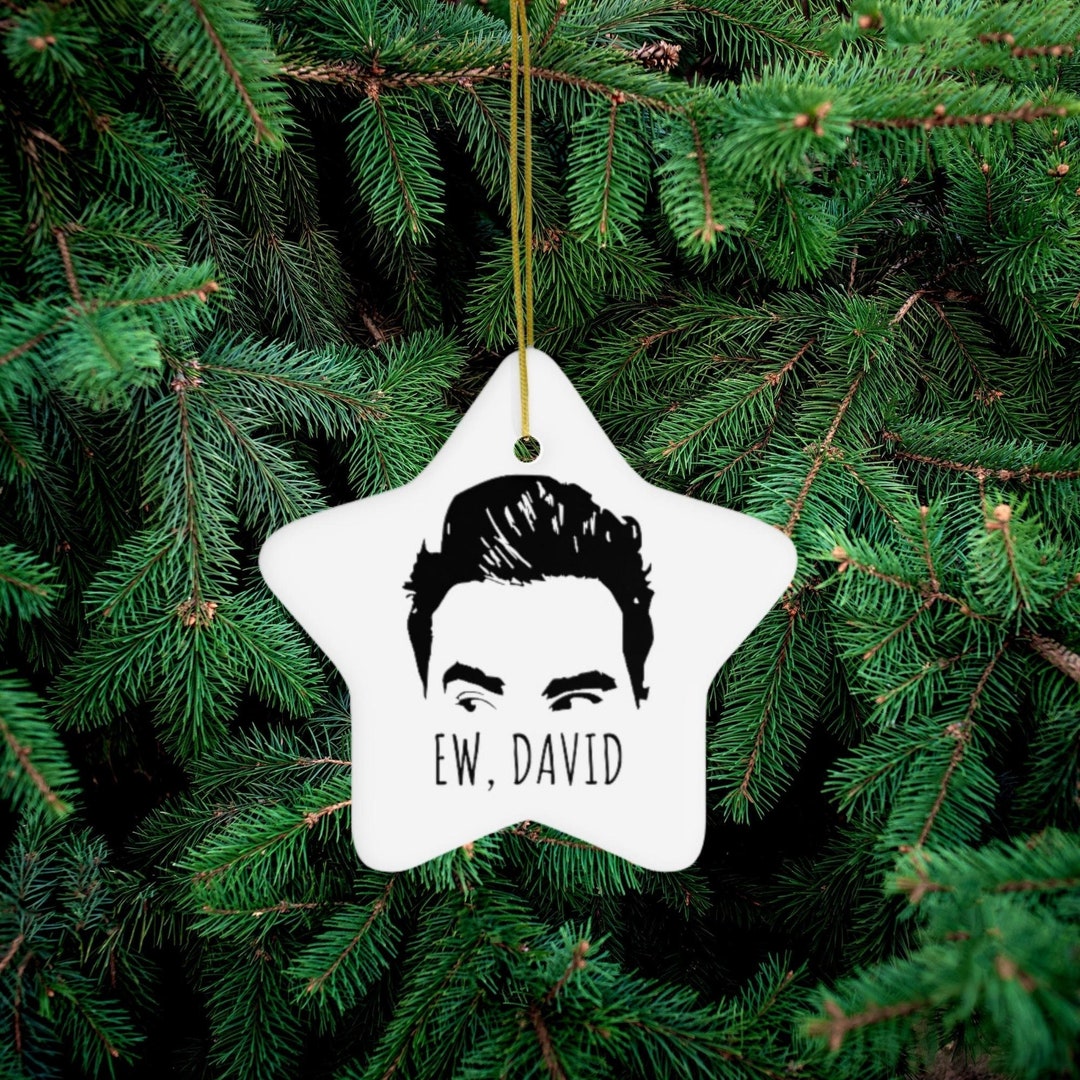 Ew David Ceramic Ornament Ew David Christmas Ornament - Etsy