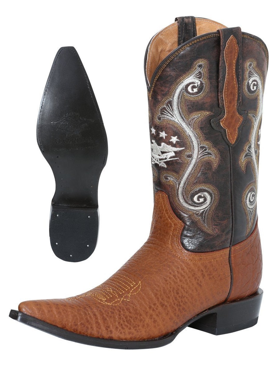 Botas Vaqueras Clasicas Cuello De Toro Para Hombre El General - Etsy