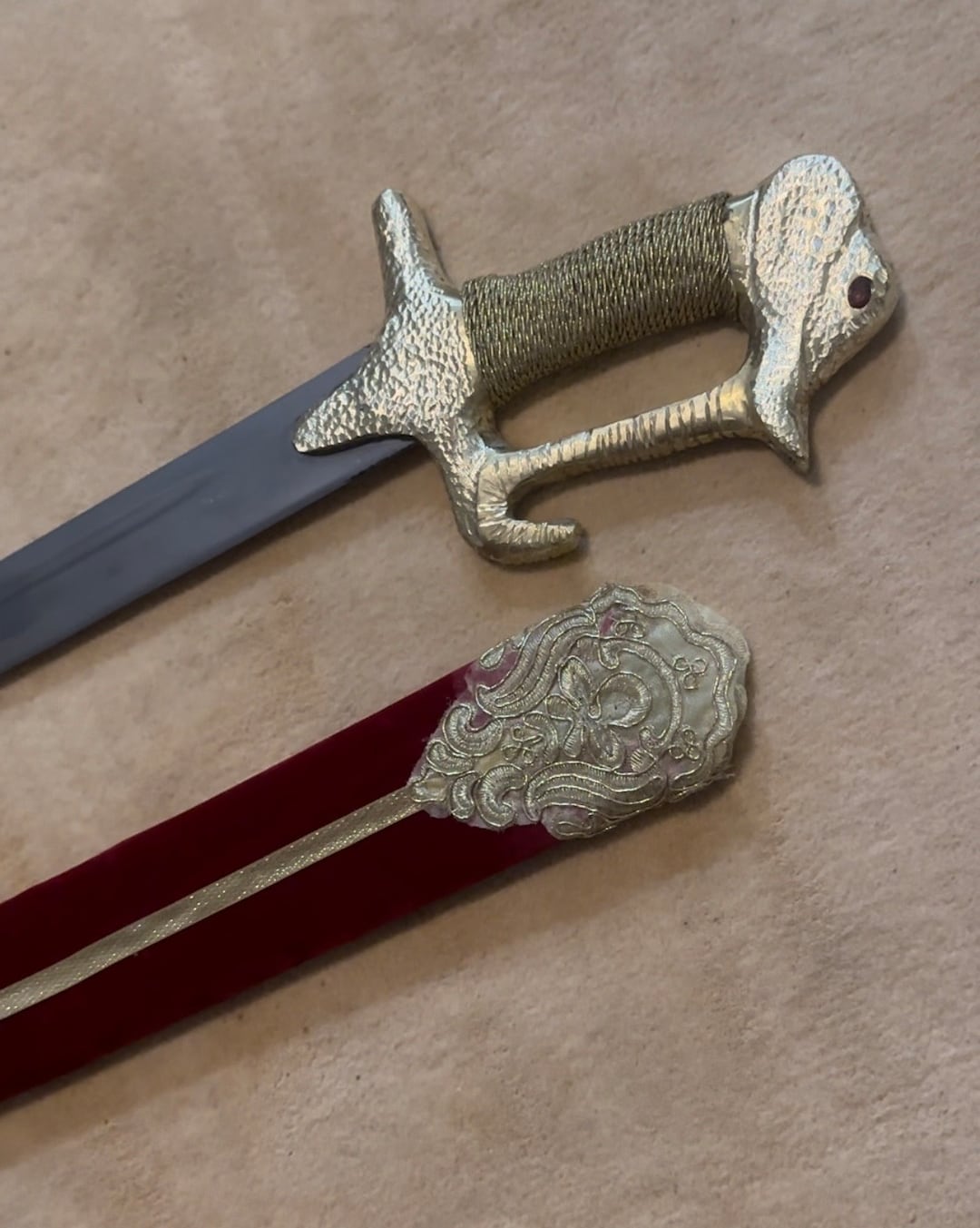 Talwar / Tulwar Hand Forged in Fire Hand Hammered 80crv2 Steel Blade ...