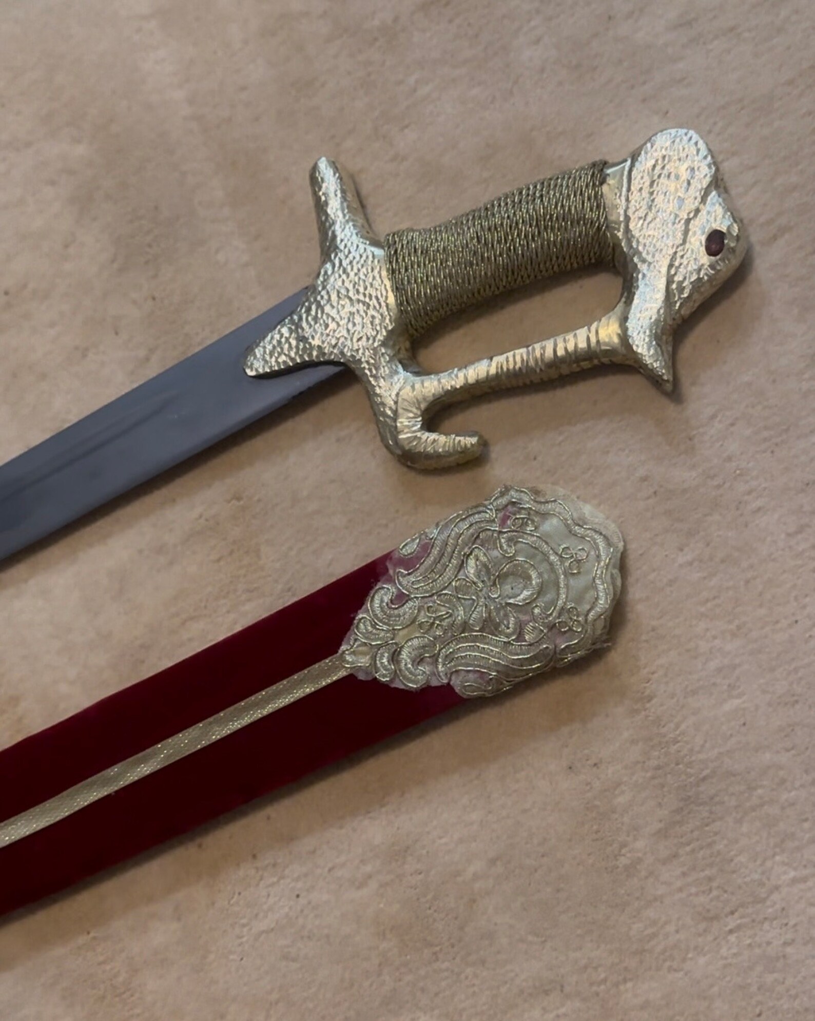 Talwar / Tulwar Hand Forged in Fire Hand Hammered 80crv2 Steel Blade ...