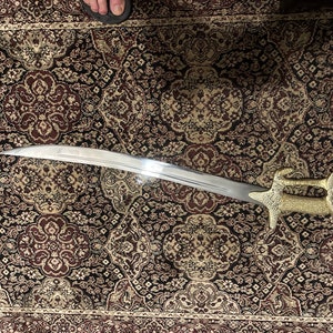 Talwar / Tulwar Hand Forged in Fire Hand Hammered 80crv2 Steel Blade ...