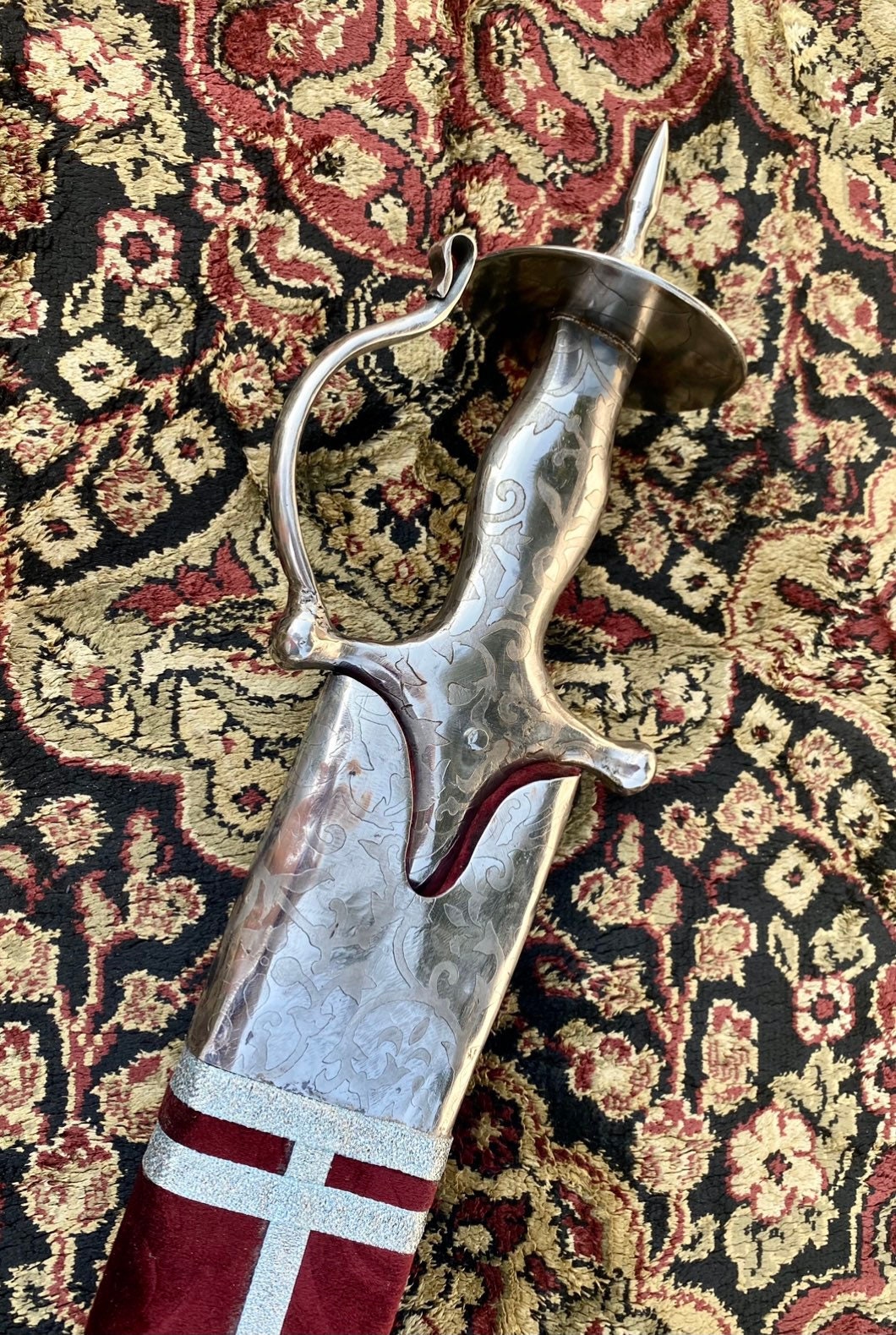 Talwar / Tulwar Hand Forged in Fire Hand Hammered 80crv2 Steel Full ...