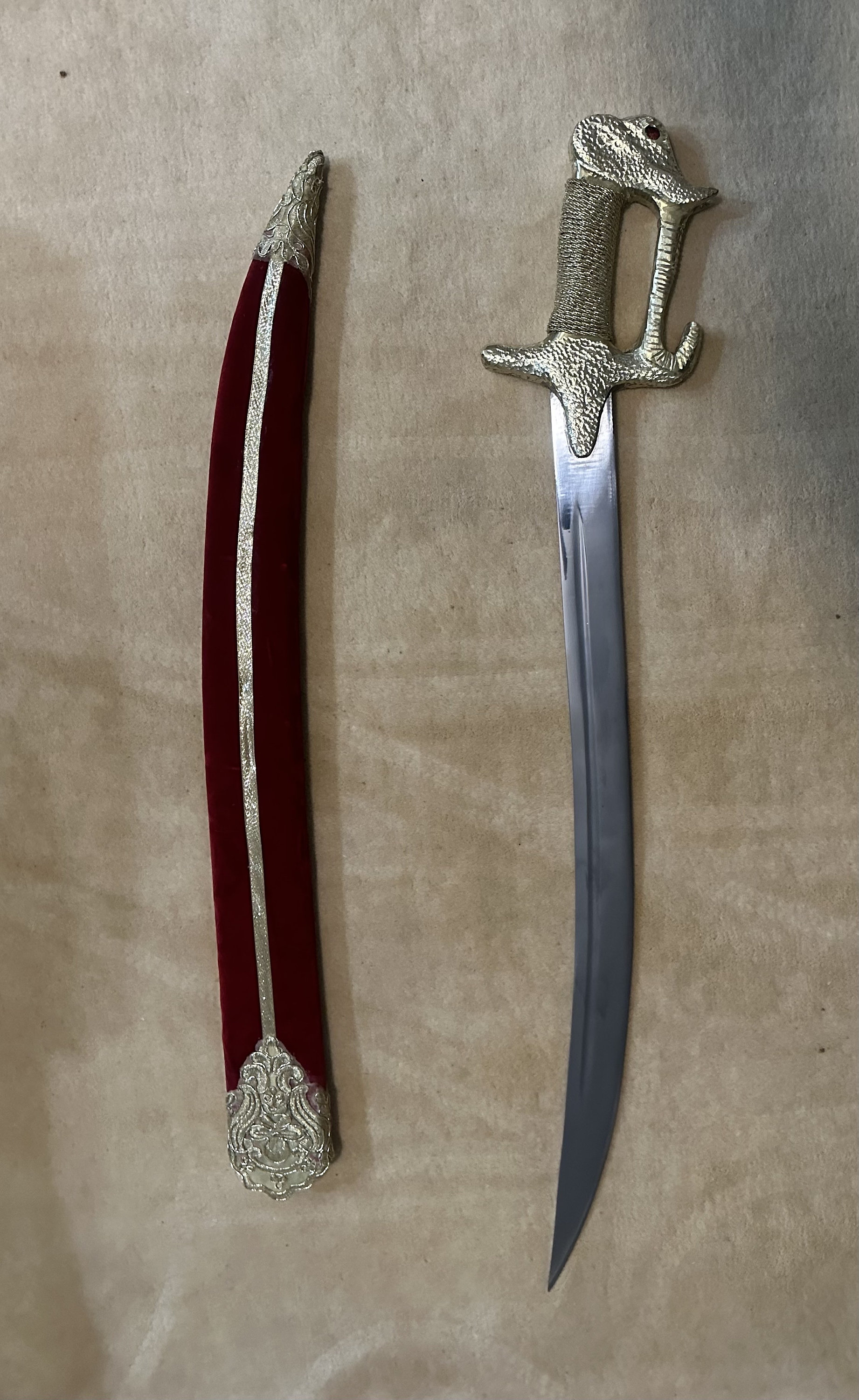 Talwar / Tulwar Hand Forged in Fire Hand Hammered 80crv2 Steel Blade ...