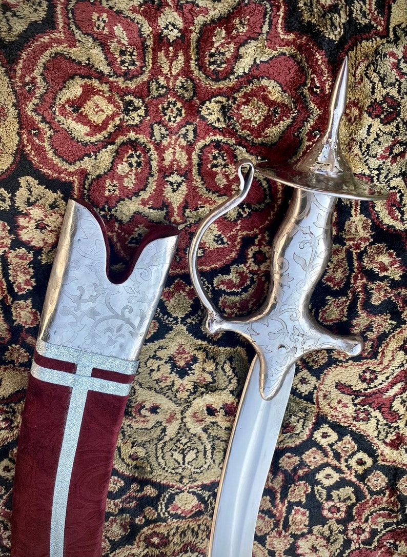 Talwar / Tulwar Hand Forged in Fire Hand Hammered 80crv2 Steel Full ...