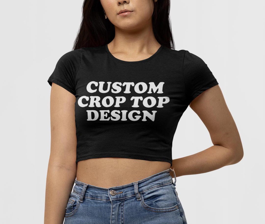 Custom Crop Top Shirt • Create Your Own Y2K Concert Outfit - Etsy