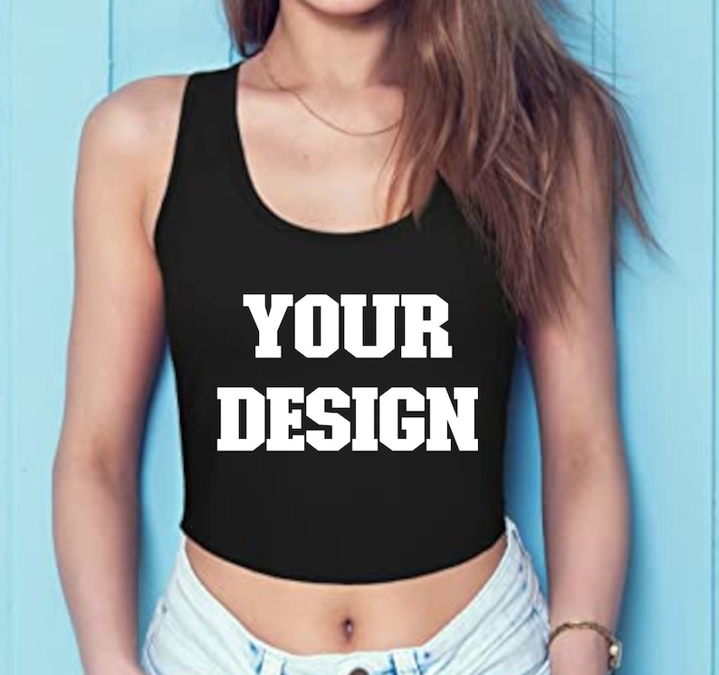 Custom Shirt Custom Crop Top Custom Racerback Tank Top - Etsy
