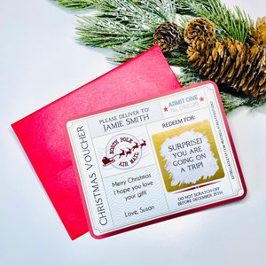 Surprise Christmas Scratch to Reveal Voucher, Custom Christmas Coupon ...