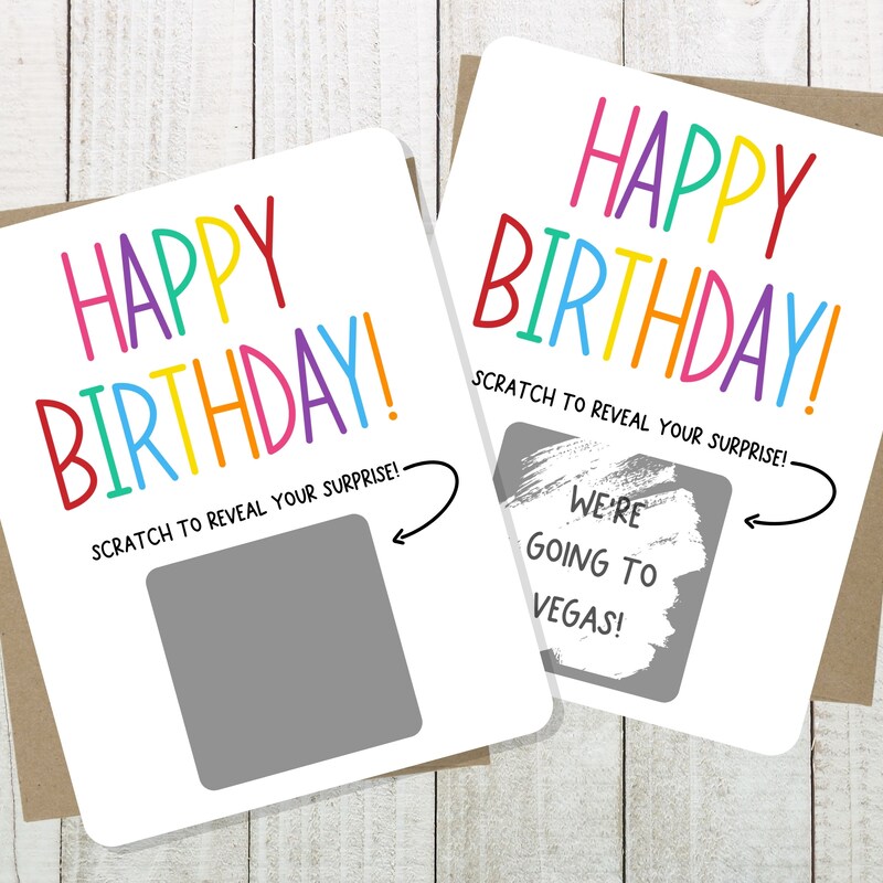 Custom Scratch off Card - Etsy