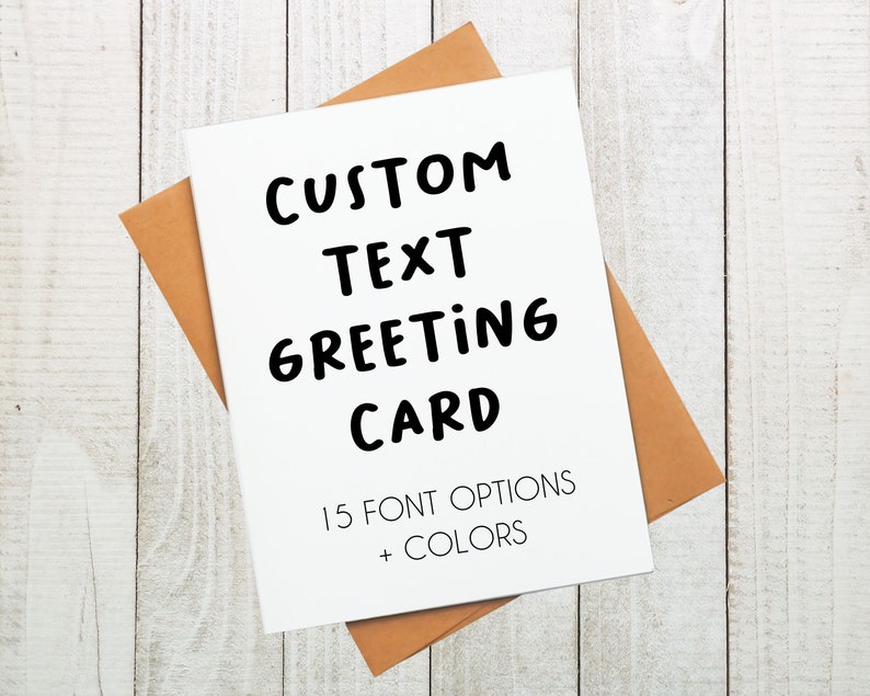 Create Your Own Card Design Your Own Card Custom Card - Etsy