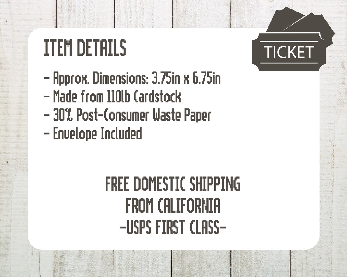 Concert Ticket Scratch Off Custom Surprise Scratch off Card | Etsy