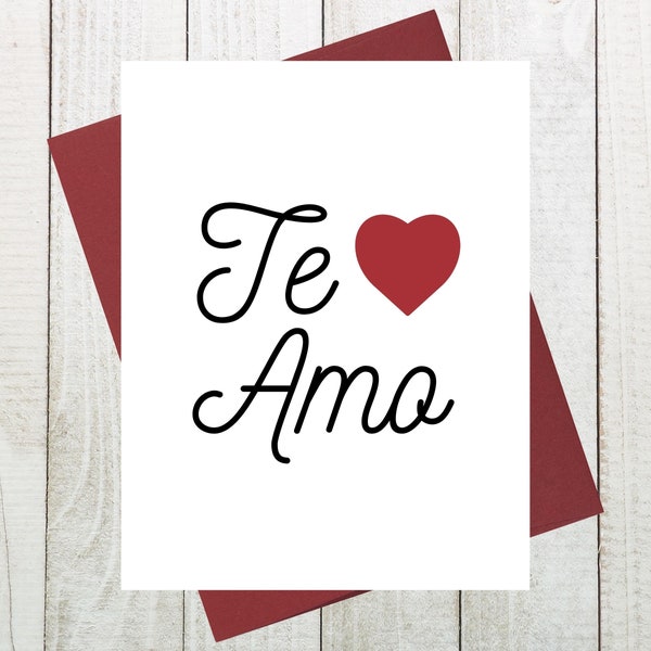 Te Amo - Etsy