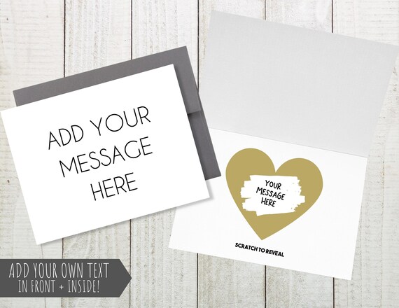 Custom Scratch off Card Personalized Scratch Off Custom - Etsy