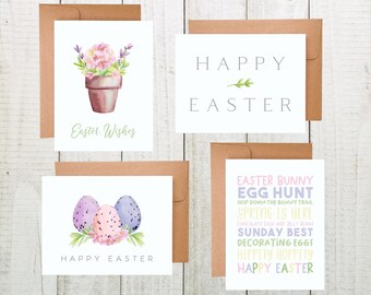 Floral Easter Card - Etsy