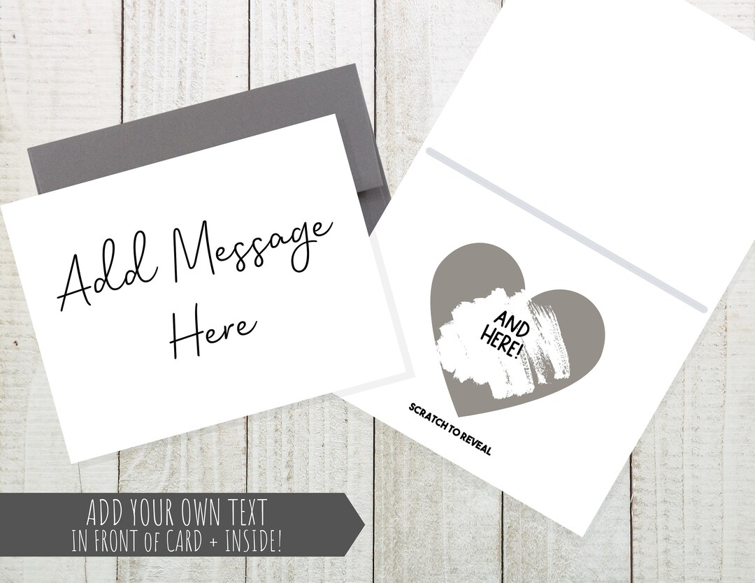 Custom Scratch off Card, Personalized Scratch Off, Custom Card, Create ...