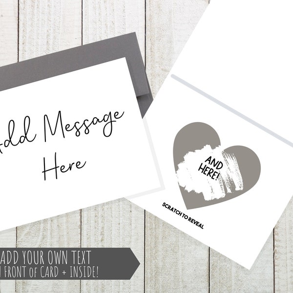 Custom Scratch off Card - Etsy