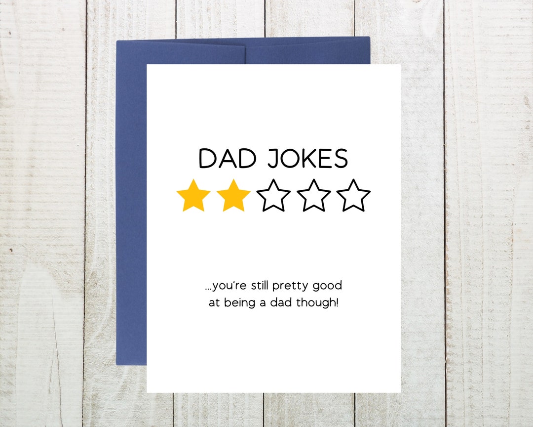 Dad Jokes Card, Funny Fathers Day Card, Happy Fathers Day 2022 ...