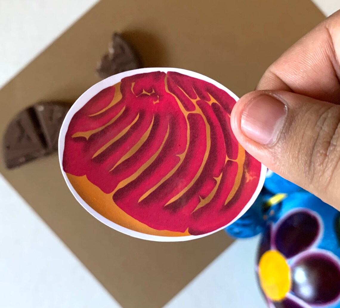 Concha Sticker Pack 3 Pegatinas / Pink Concha / White Concha - Etsy España