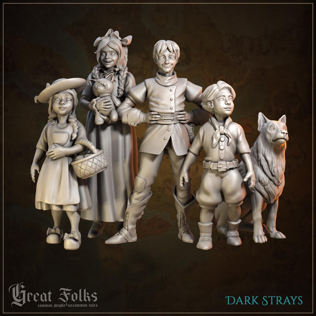 Dark Strays | Great Grimoire | 3D Print | Ready to Paint - Etsy