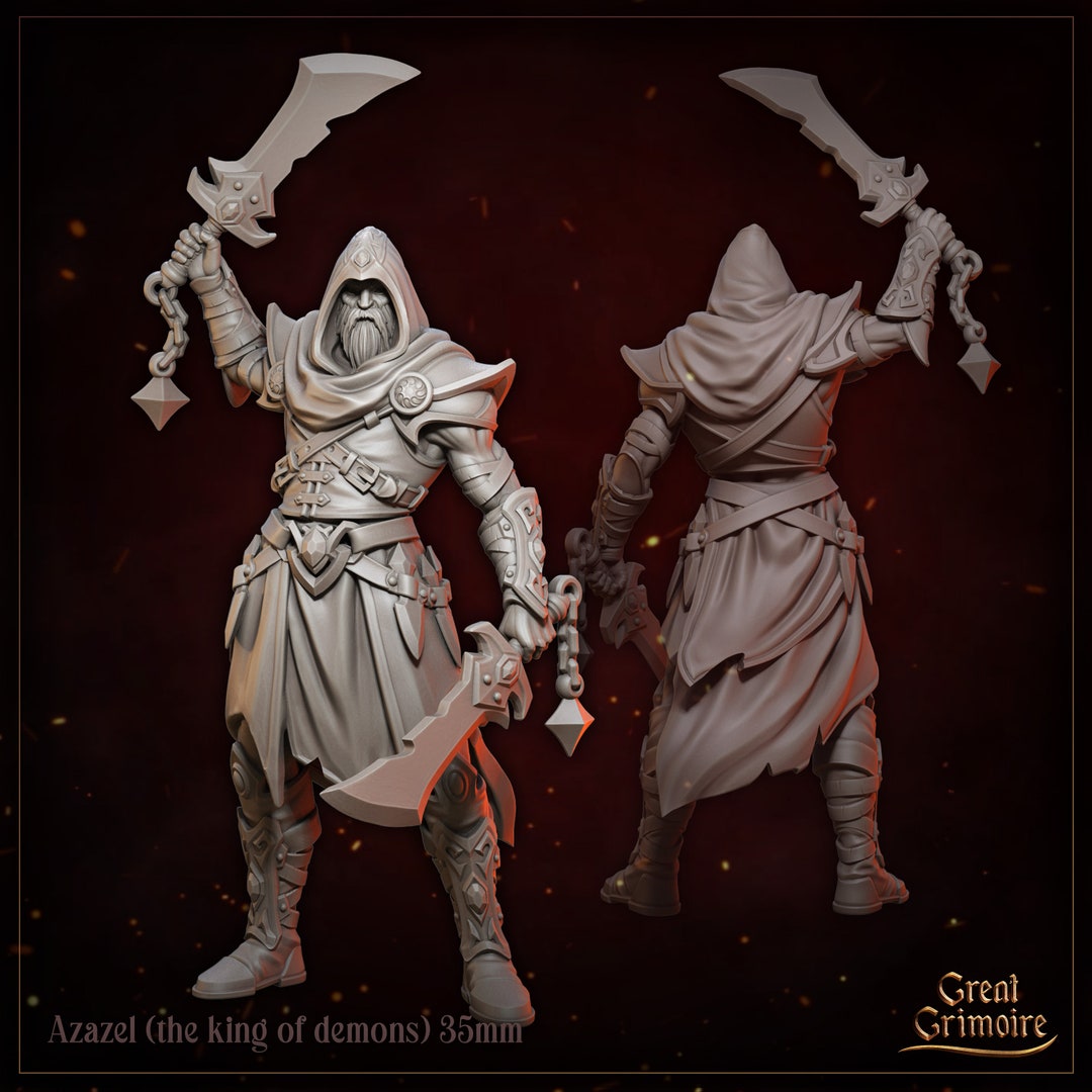 Azazel | Great Grimoire | 3D Print | Ready to Paint - Etsy