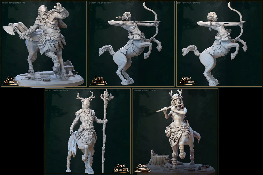 The Tribe of Centaurs | 3D Print | Ready to Paint - Etsy