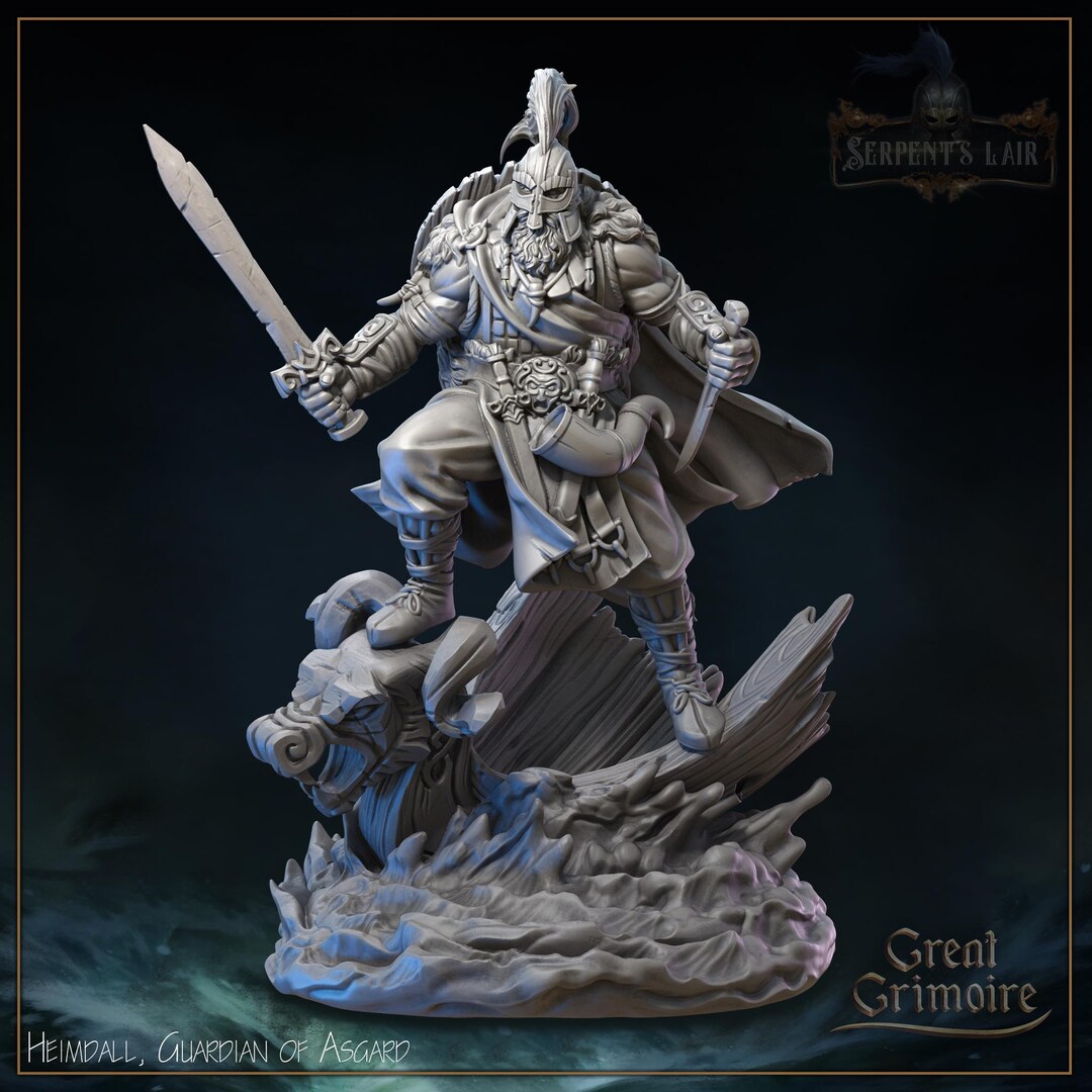 Heimdall, Guardian of Asgard | Great Grimoire | 3D Print | Ready to ...