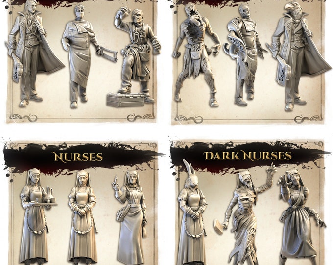 Nurse 32mm Great Grimoire 3D Printed Resin Miniature Ttgaming Dnd - Etsy UK