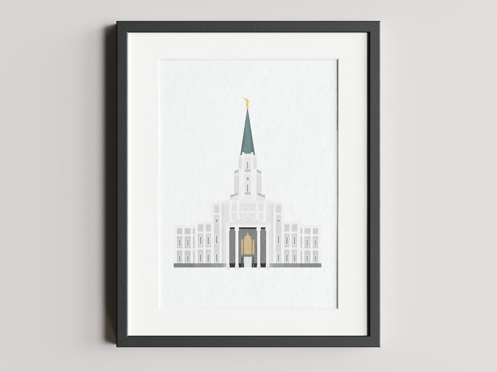 Houston Texas LDS Temple Digital Print | LDS Artwork - Etsy