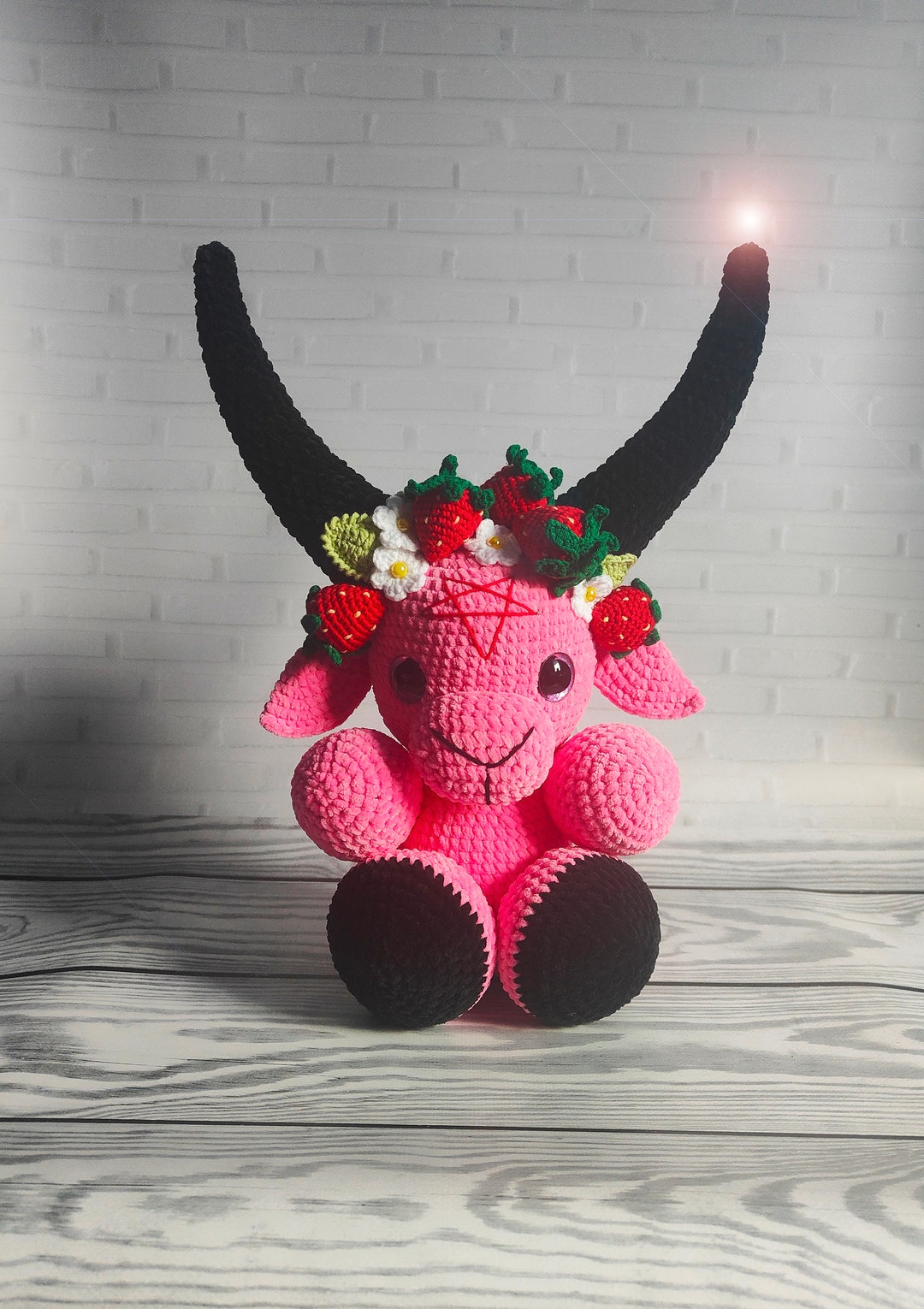 Baphomet, Knitted Baphomet, Occult Toy, Satanic - Etsy
