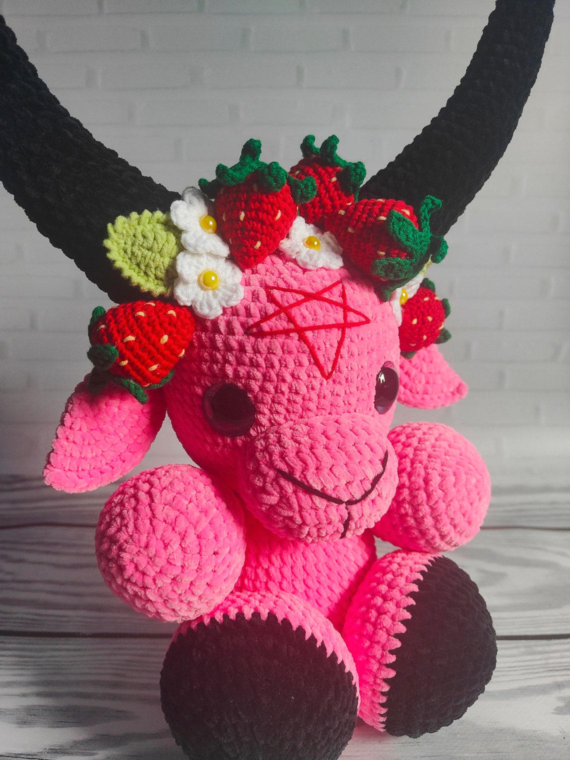 Baphomet, Knitted Baphomet, Occult Toy, Satanic - Etsy