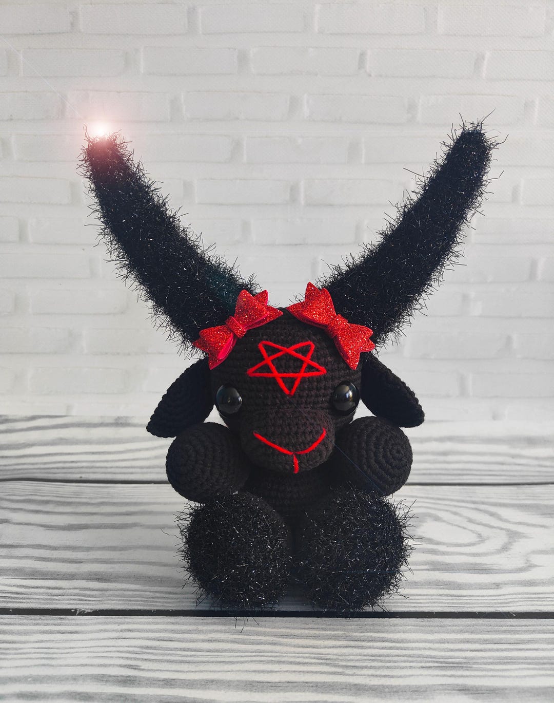 Baphomet, Baphomet Plush, Gothic, Occult Decor, Pentagram - Etsy