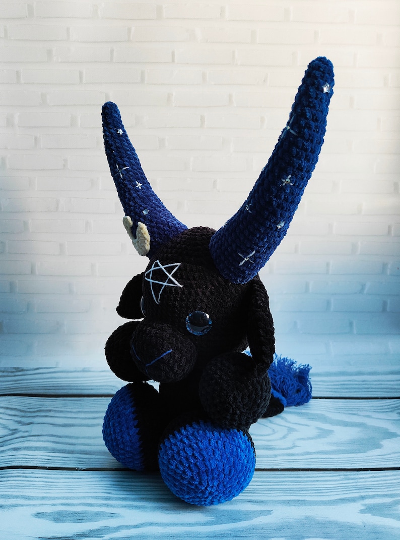 Baphomet, Plush Baphomet, Occult, Pentagram - Etsy