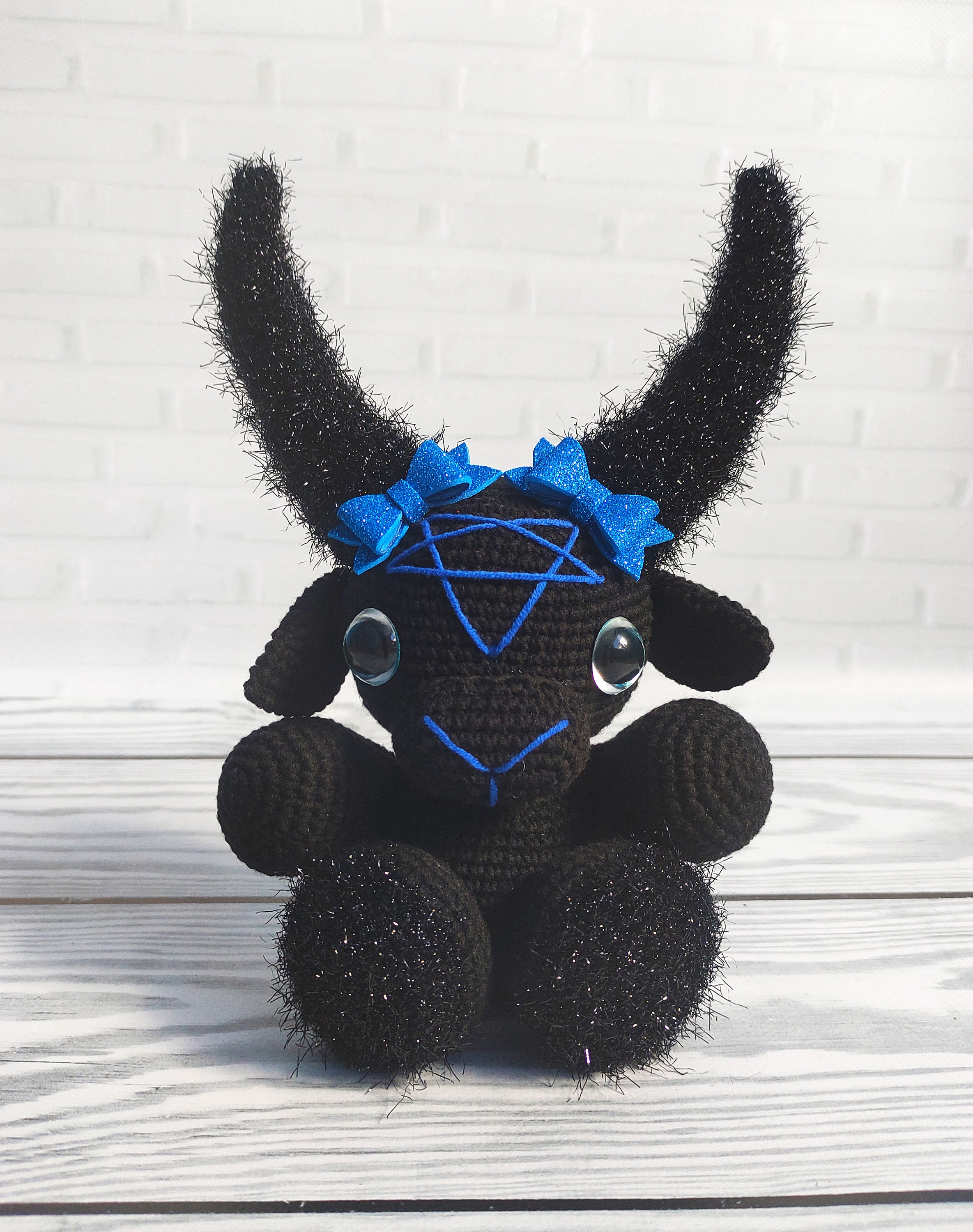 Baphomet Baphomet Plush Gothic Occult Decor Pentagram - Etsy