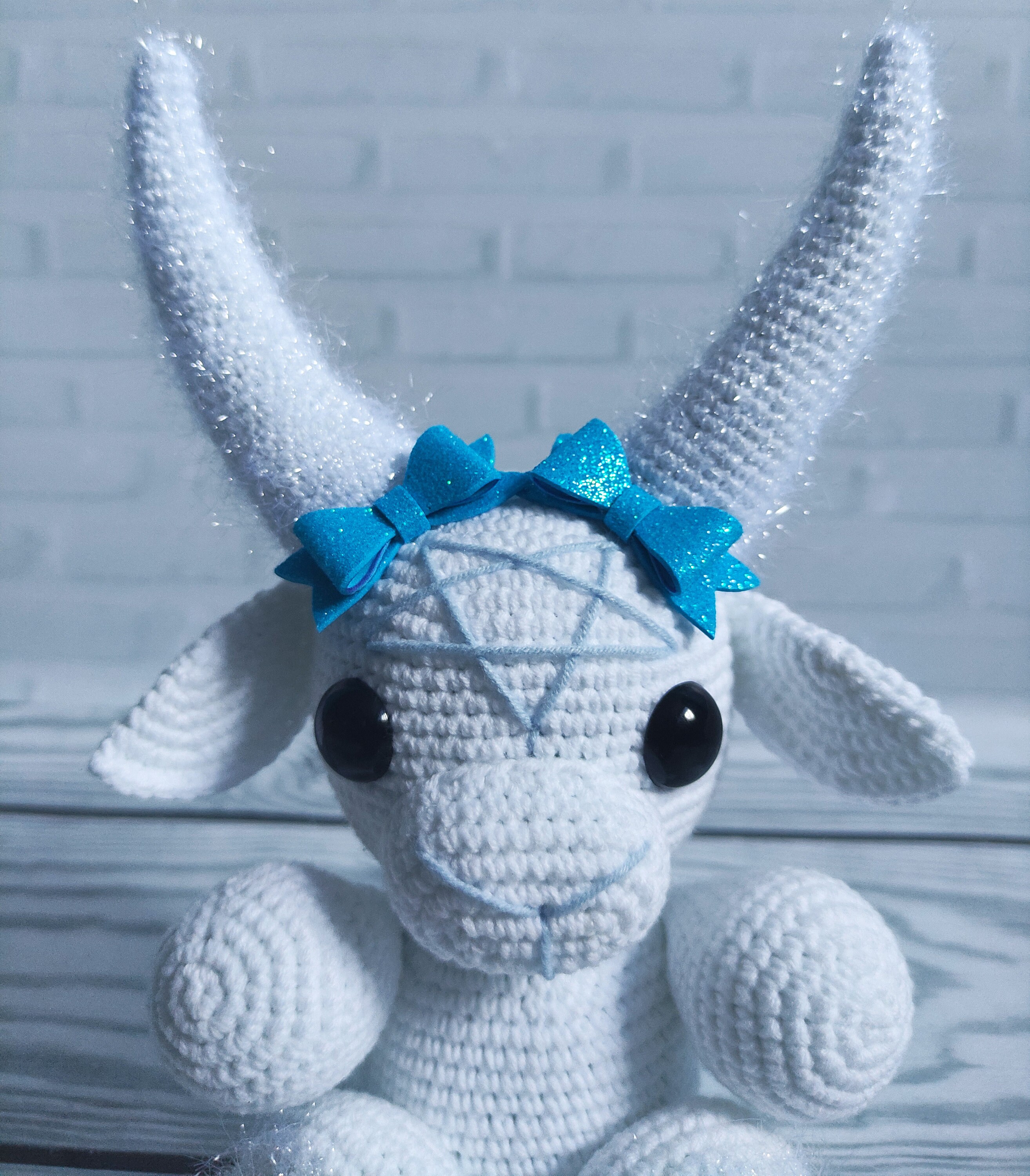 Baphomet Baphomet Plush Knitted Baphomet Gothic Toy | Etsy