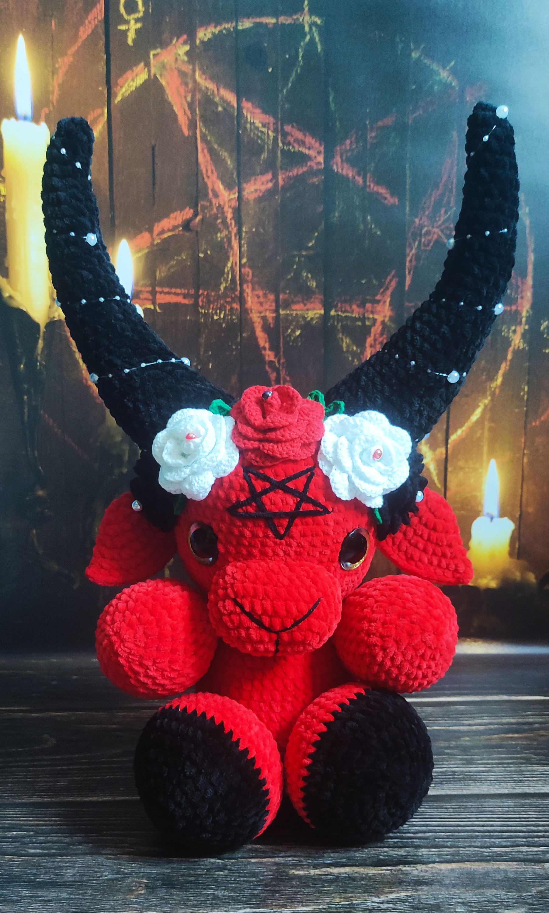 Baphomet, Baphomet Plush, Occult Decor, Satanic - Etsy