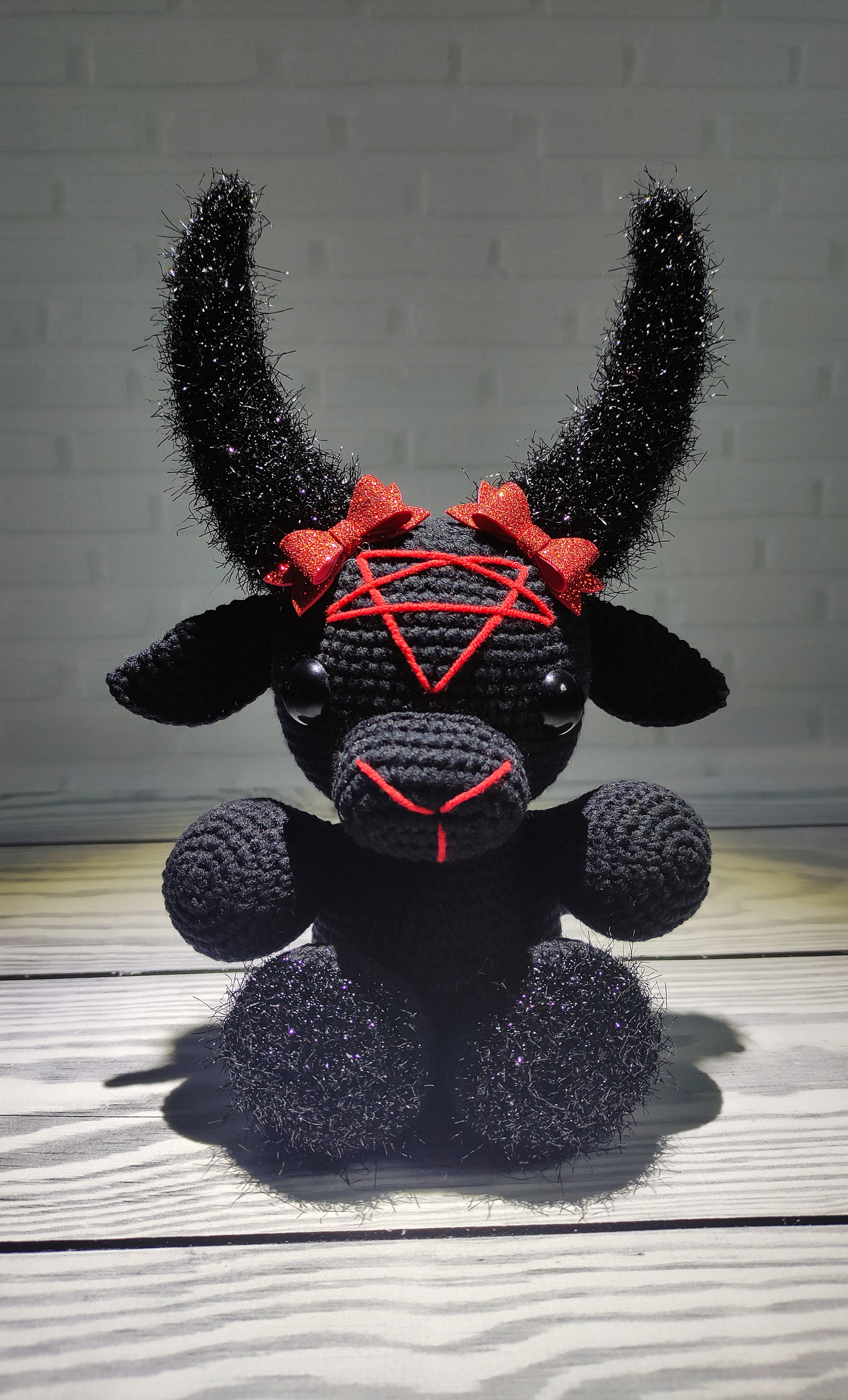 Baphomet Baphomet Plush Gothic Occult Decor Pentagram - Etsy