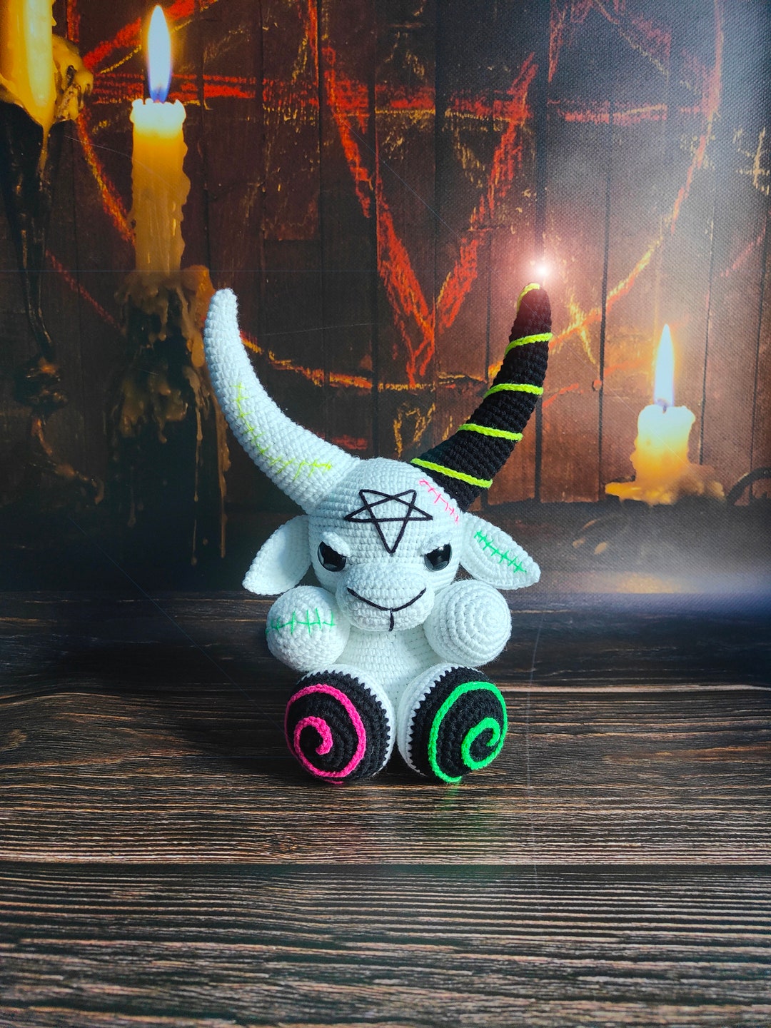 Baphomet, Crochet Baphomet, Occult Toy, Satanic - Etsy