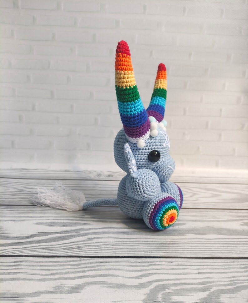 Crocheted Baphomet Plush: Rainbow Horns, Occult Decor - Etsy