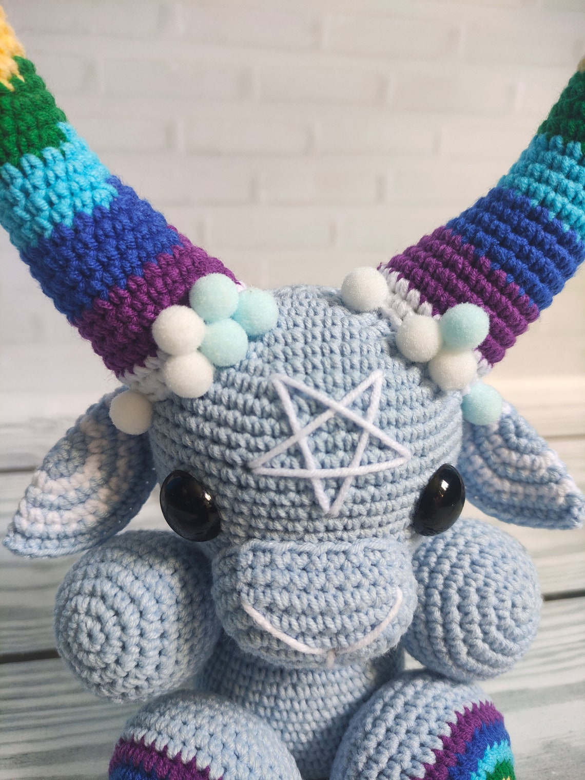 Baphomet Plush Baphomet Rainbow Baphomet Occult Satanic - Etsy
