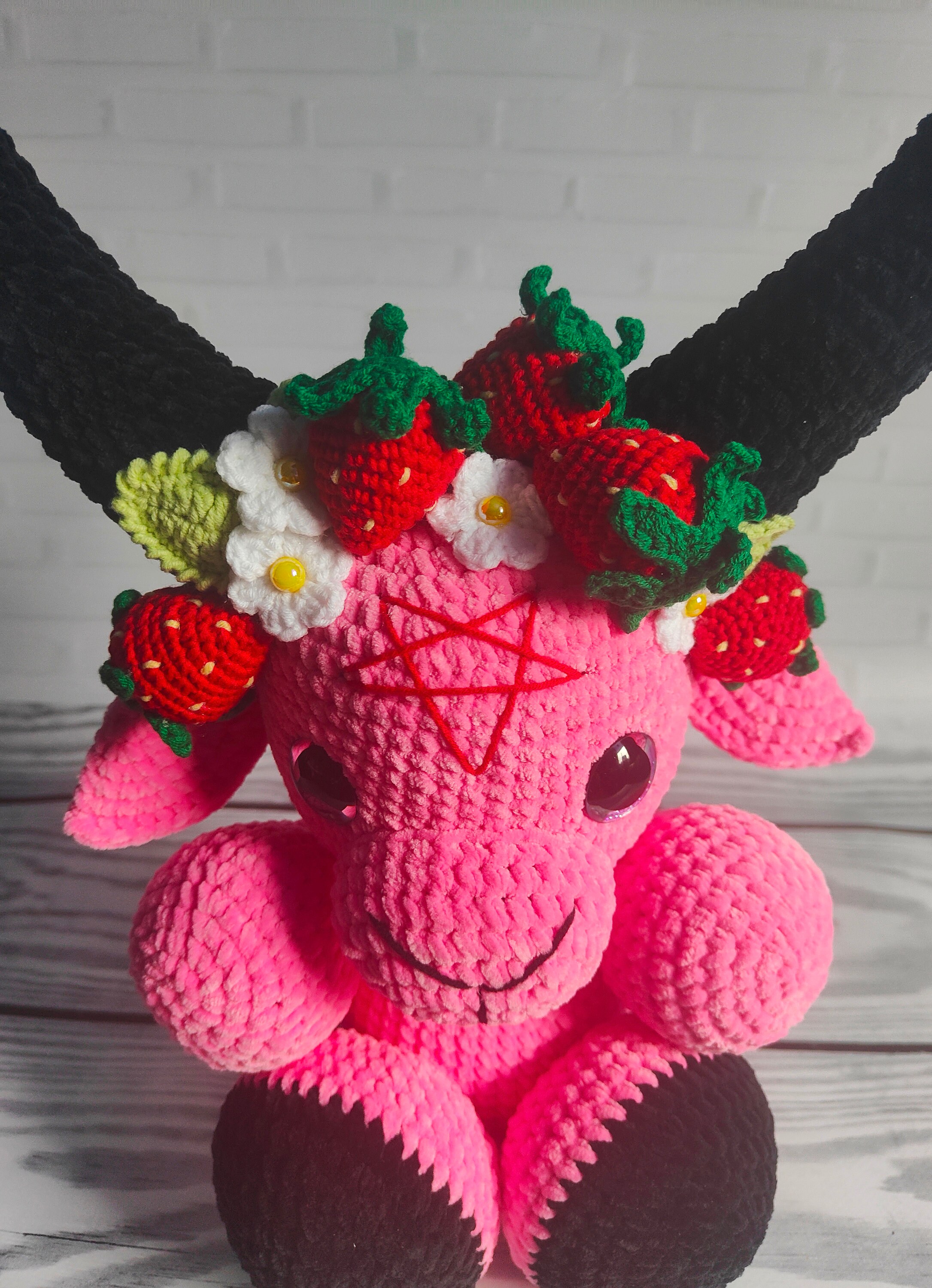 Baphomet, Knitted Baphomet, Occult Toy, Satanic - Etsy