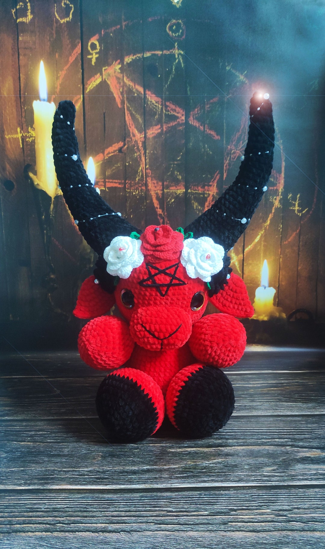 Baphomet, Baphomet Plush, Occult Decor, Satanic - Etsy