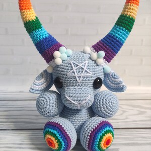 Baphomet Plush Baphomet Rainbow Baphomet Occult Satanic - Etsy