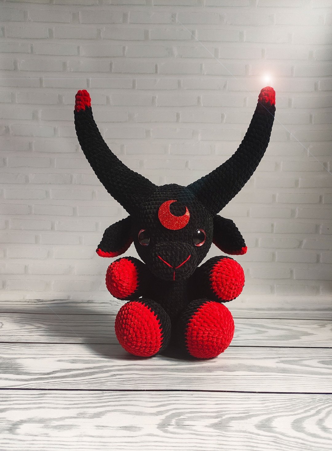 Baphomet, Crochet Plush Baphomet, Occult Toy, Satanic - Etsy