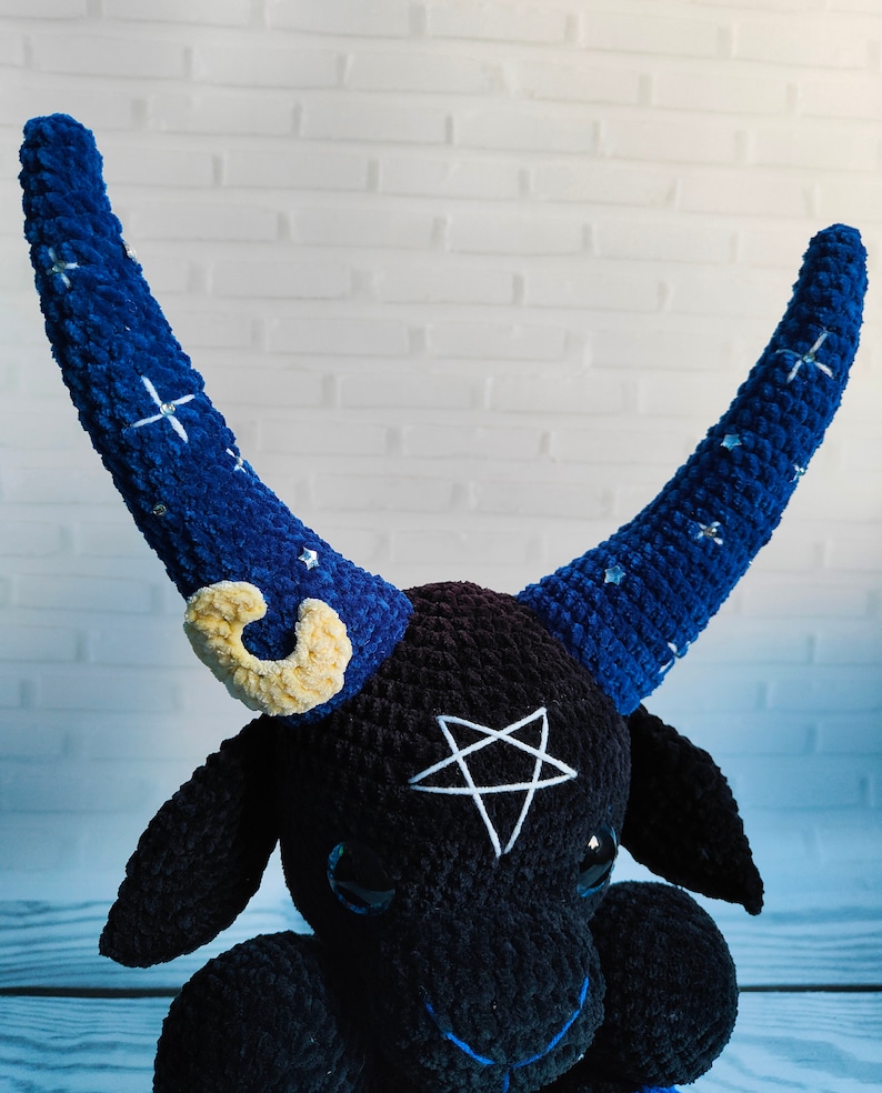 Baphomet Plush Baphomet Occult Pentagram - Etsy